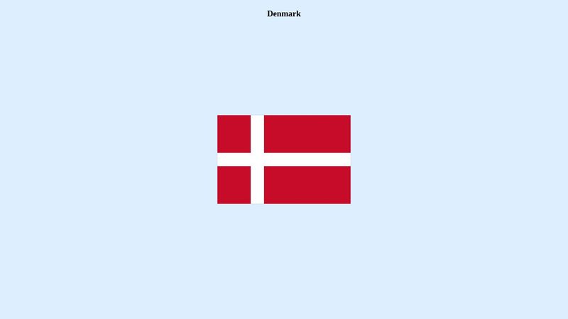 CSS Flag : Denmark