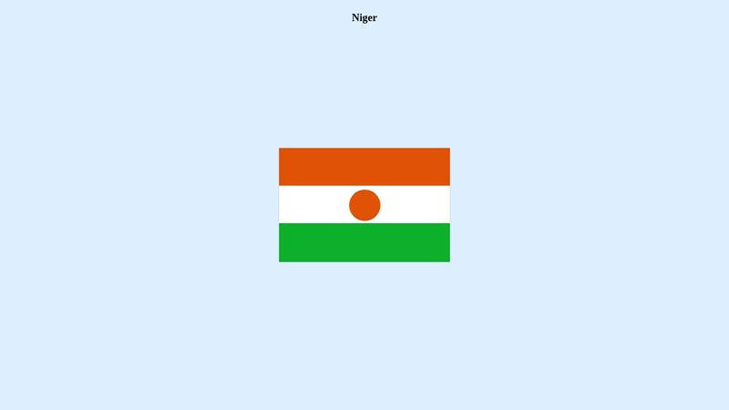CSS Flag : Niger