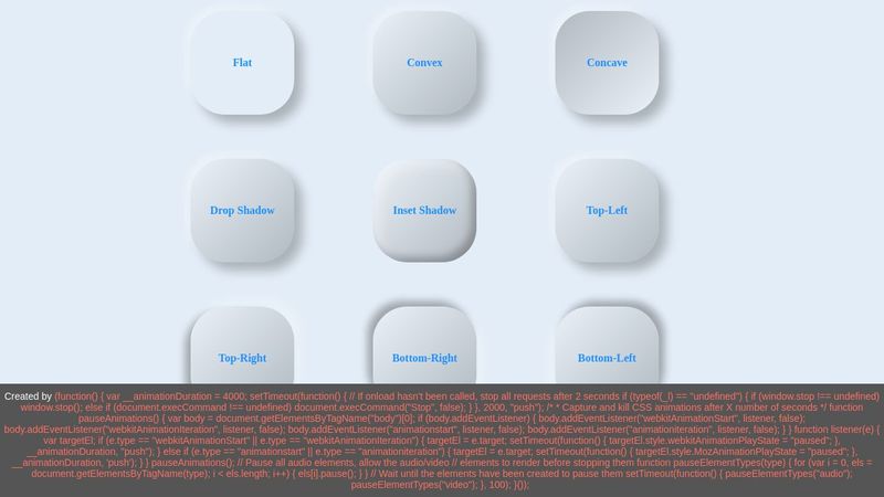 Neumorphic Buttons (All Shapes)