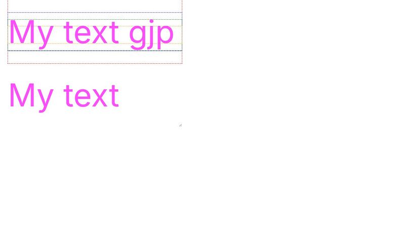 Align SVG to TextArea