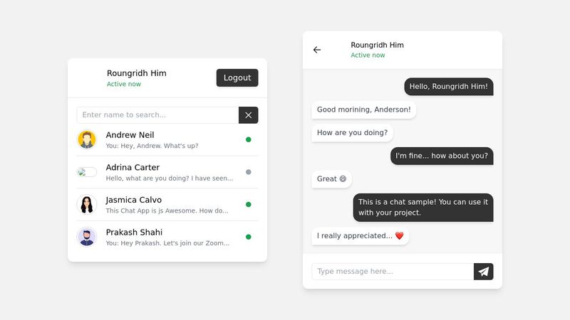 Chat Sample (Tailwind CSS)
