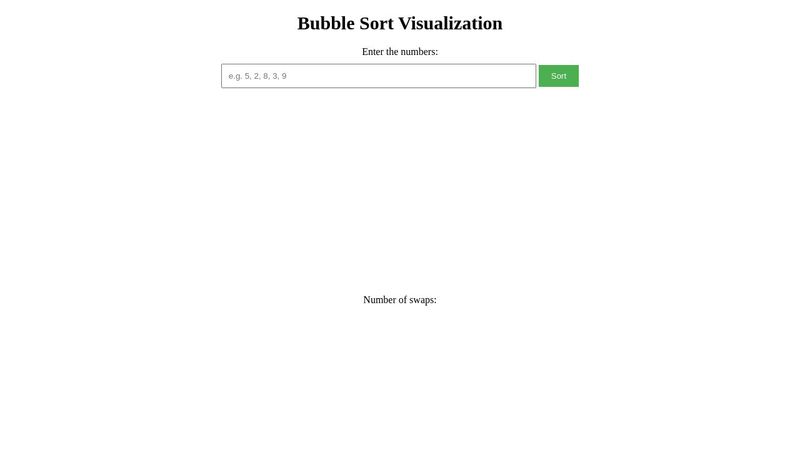 Bubble Sort Visual