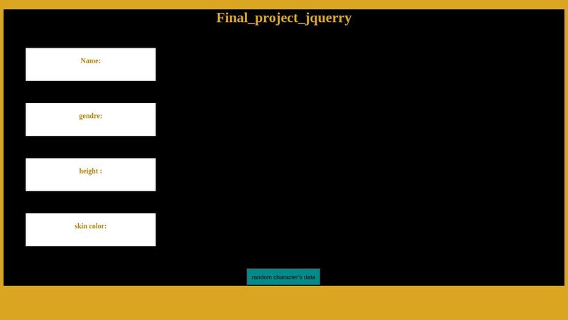 Final project jQuery