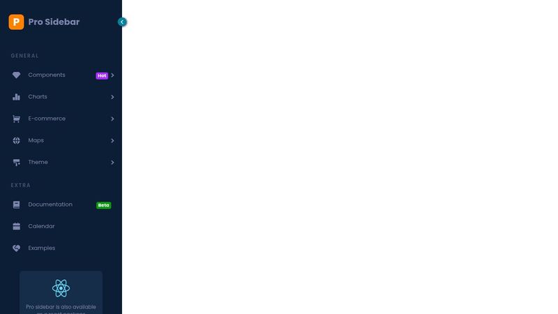 Pro Sidebar template