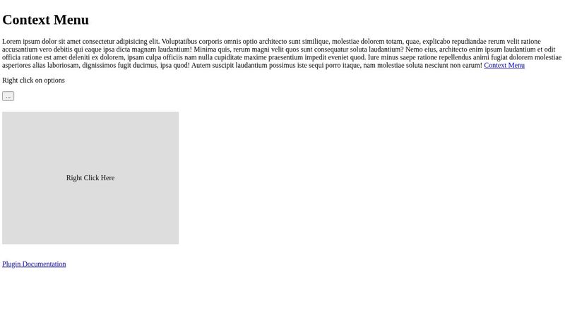 Context Menu (jQuery)