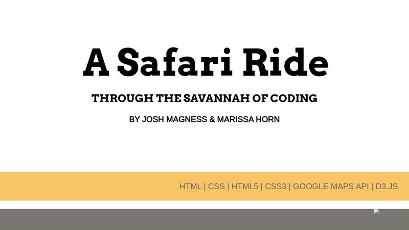 HTML5 Slide presentation!
