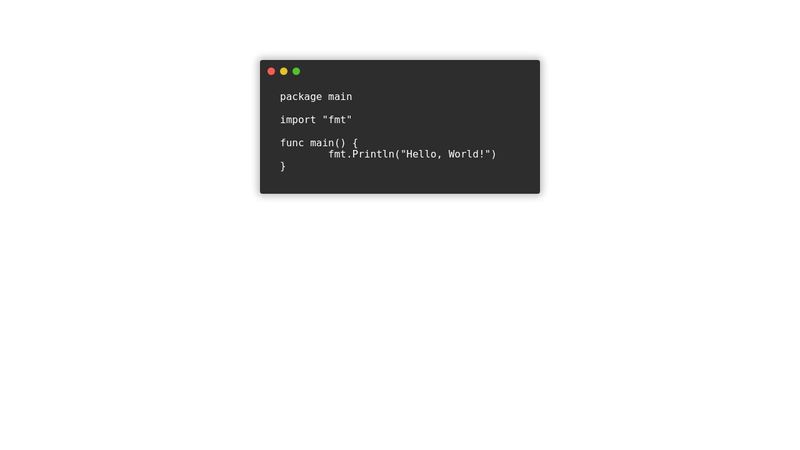 minimal terminal pre code block