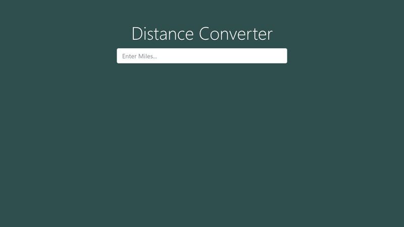 distance converter