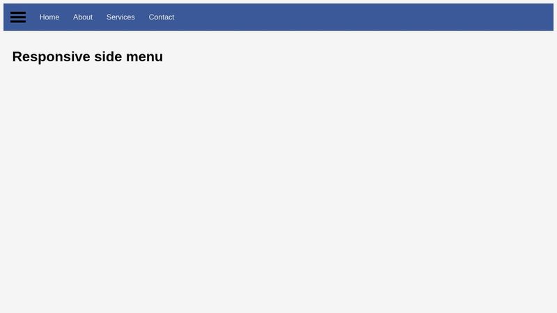 Sidebar in Vue.js with advanced sandwich button
