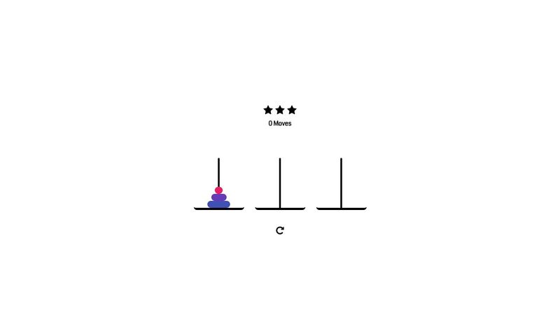 Towers of Hanoi - HTML5, JS and SCSS Game
