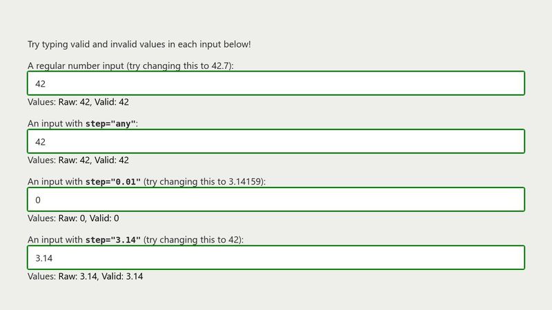 HTML Number Inputs, with JavaScript