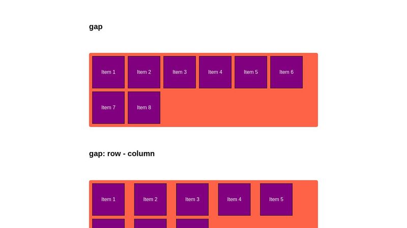 gap, row-gap, column-gap