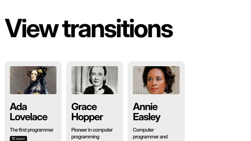 View transitions - CSS only