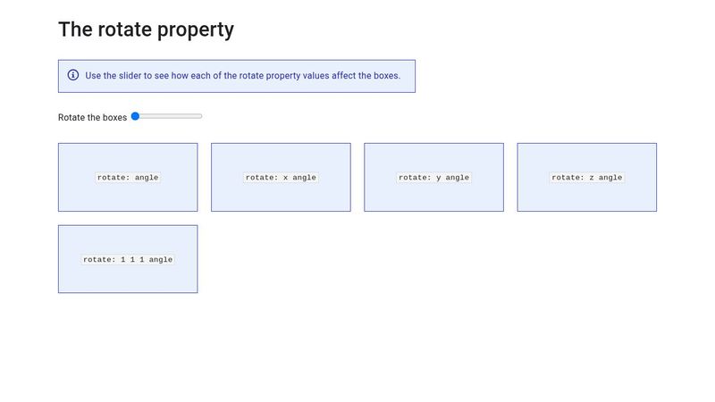 Learn CSS - The rotate property