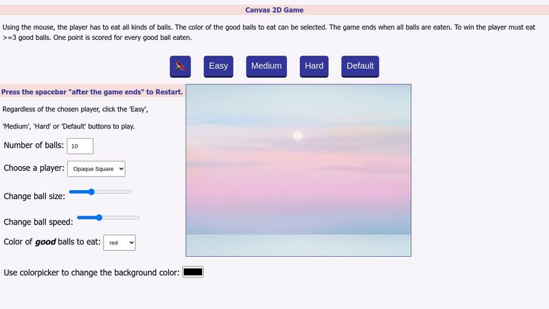 2D Collision Canvas Game wrd2