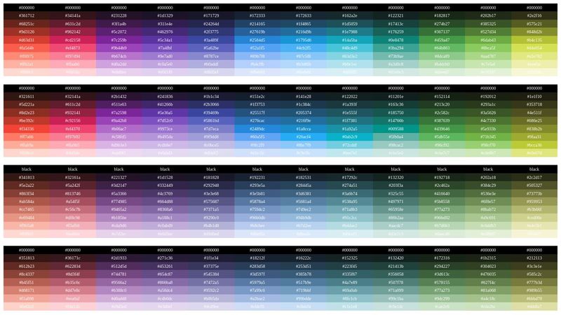 chroma.js color functions (starting with 12 of google's material design ...