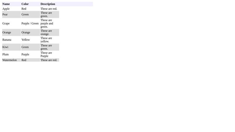 CSS Only Fixed Table Headers