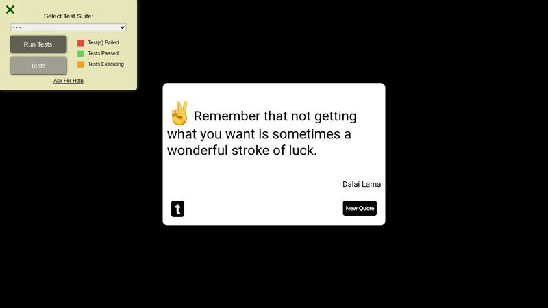 Random quote machine