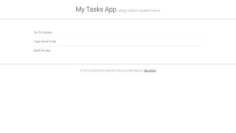 js & custom context menus