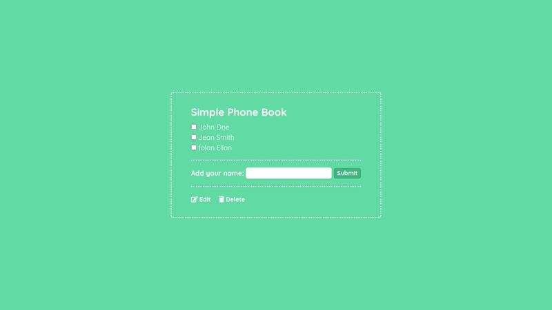 Simple Phone Book