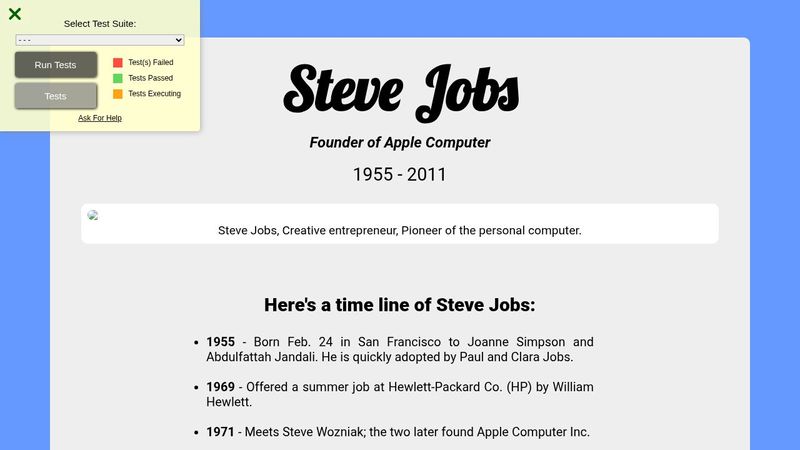 Responsive Web Design Projects - Build a Tribute Page