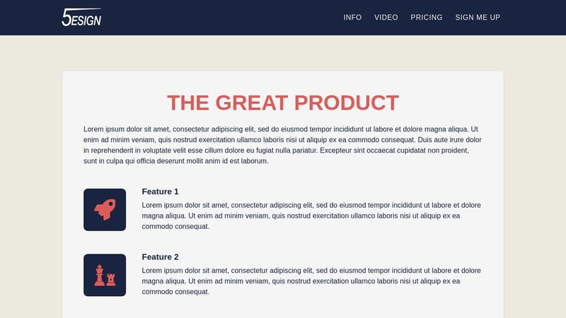 freeCodeCamp – Product Landing Page