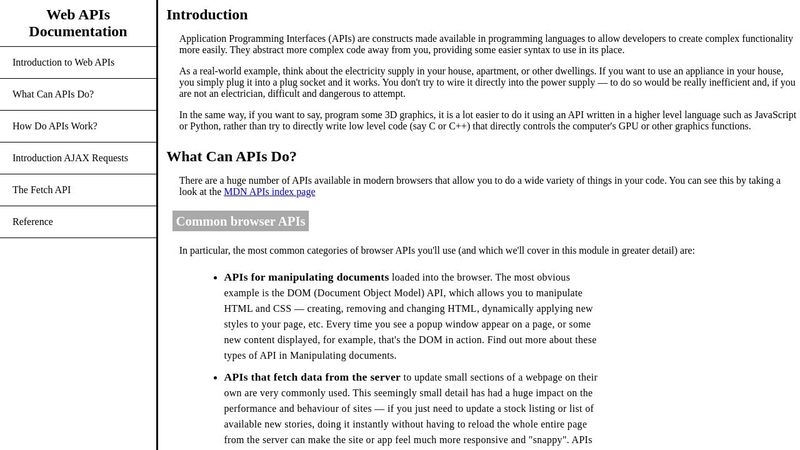 freeCodeCamp Technical Documentation Page