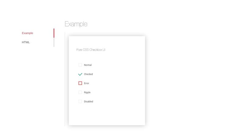 material checkbox example