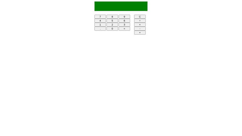 freeCodeCamp: Build a JavaScript Calculator