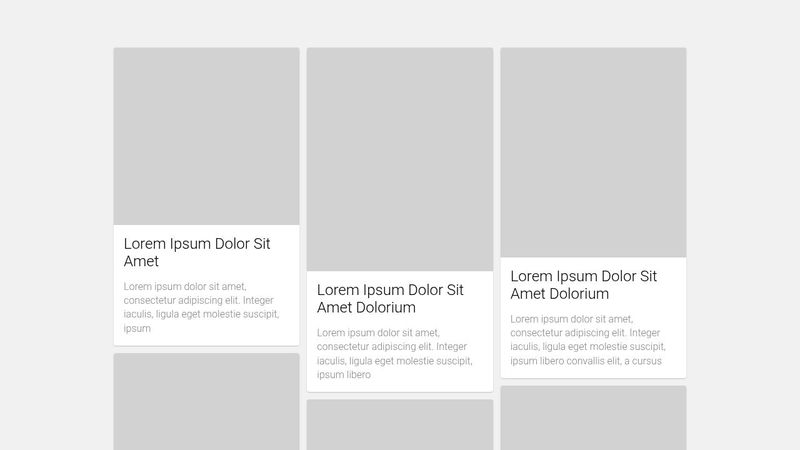 Cards display example