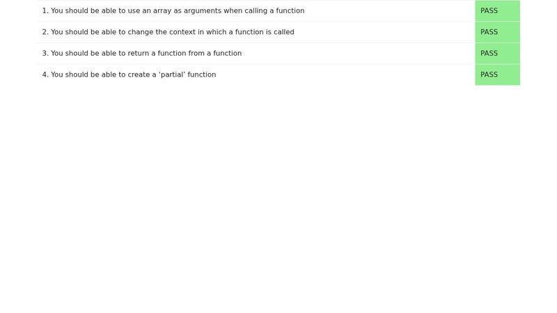 JS Assessment - Functions