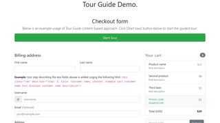 Tour Guide Demo