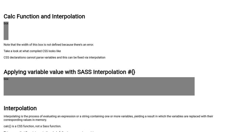 CSS Responsive 5 - Calc Function and Interpolation