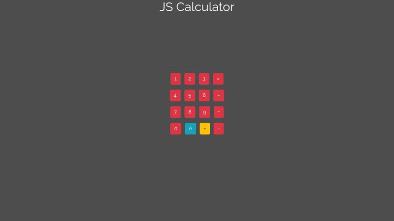 Javascript Calculator FCC