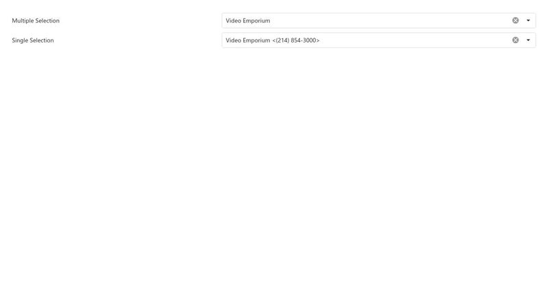 Single Selection - DevExtreme Drop Down Box