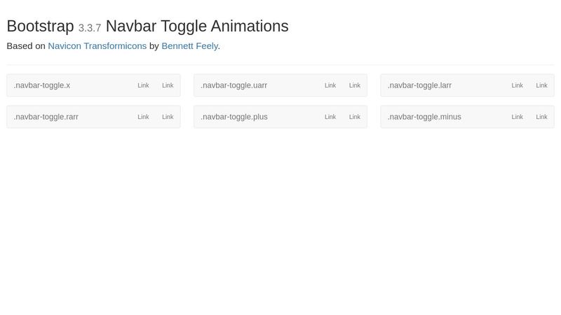 Bootstrap Navbar Animations