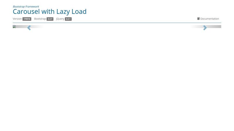 Bootstrap: Carousel with lazy loading