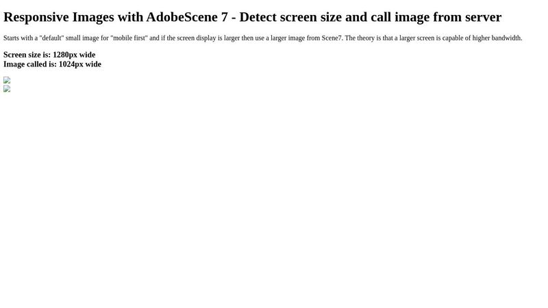 Responsive Images with Scene 7 - Detect screen size and call image from server