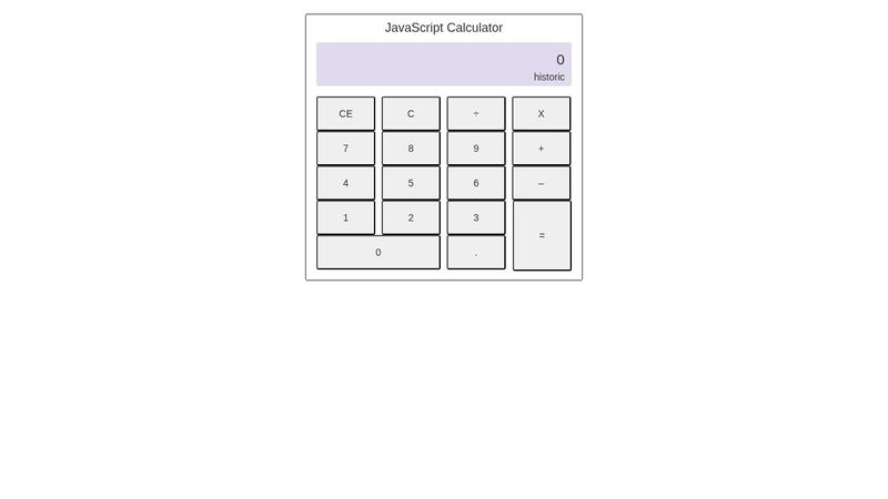 FCC -JavaScript Calculator