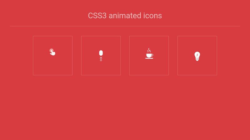 CSS3 Animated Icons