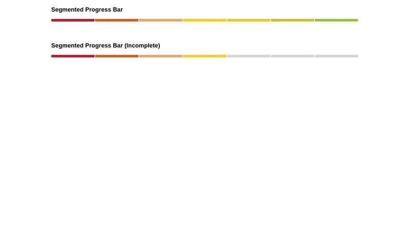Easy Responsive Flexbox Segmented Progress Bar