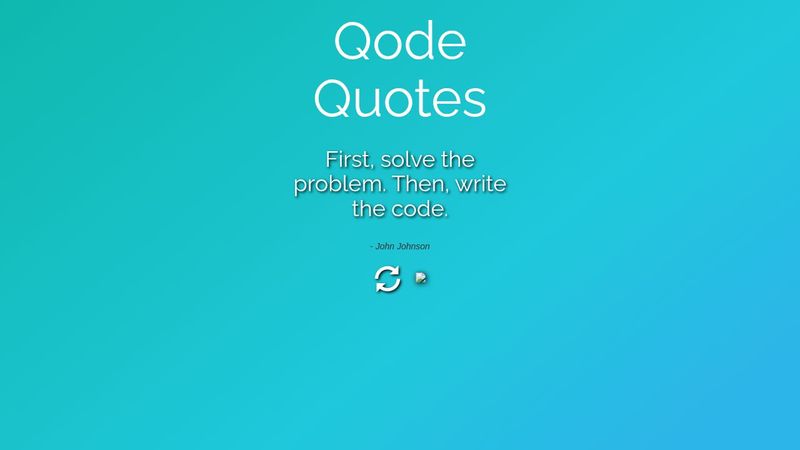 Qode Quotes - Random quote generator in JS