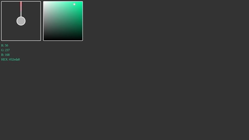 Pure CSS & JS color picker