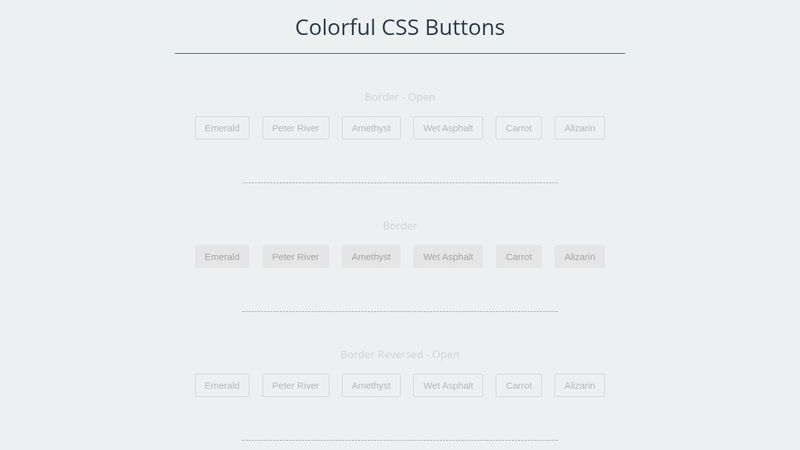 Colorful CSS Buttons