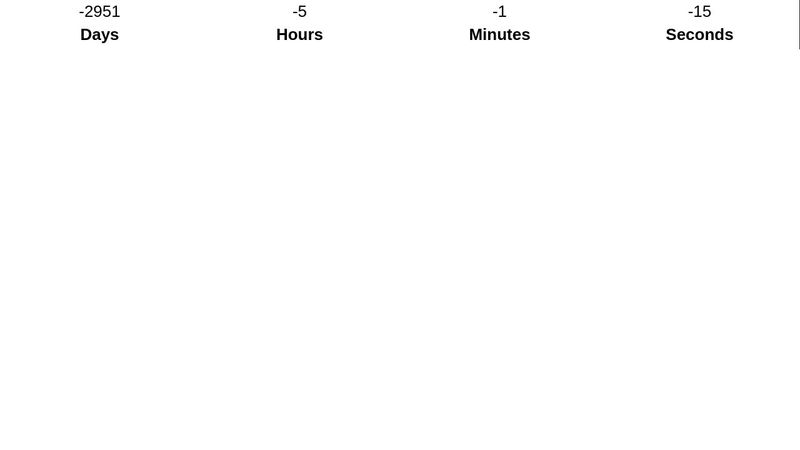 Responsive Bootstrap 3 Countdown Timer