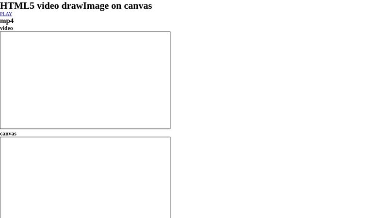 HTML5 video drawImage on canvas