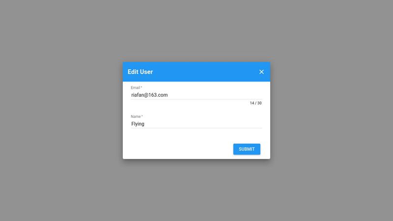 Customize AngularJS material dialog