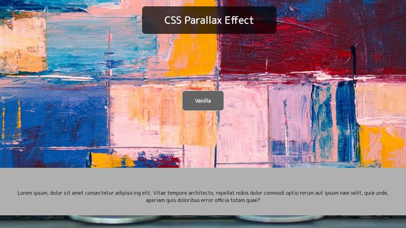 Pure CSS Parallax Scrolling