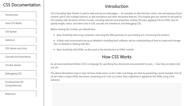 Technical Documentation Page