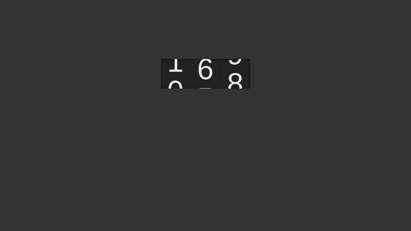 CSS3 Odometer